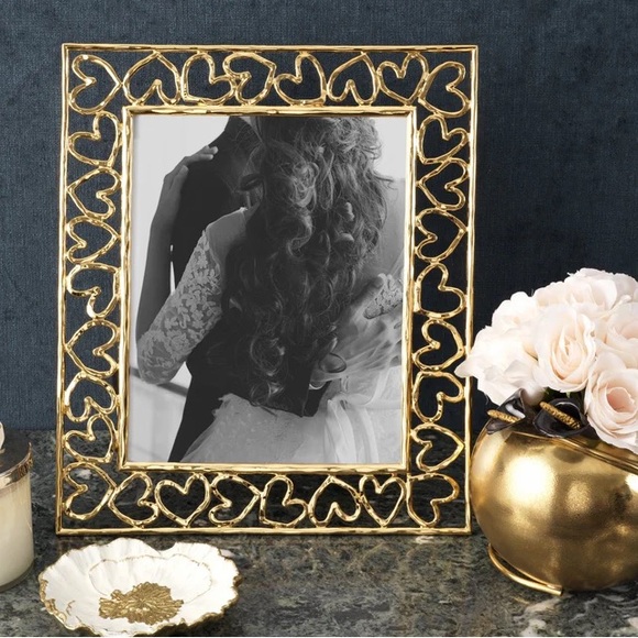 Michael Aram | Other | Michael Aram Heart Frame Gold 8x Never Used ...